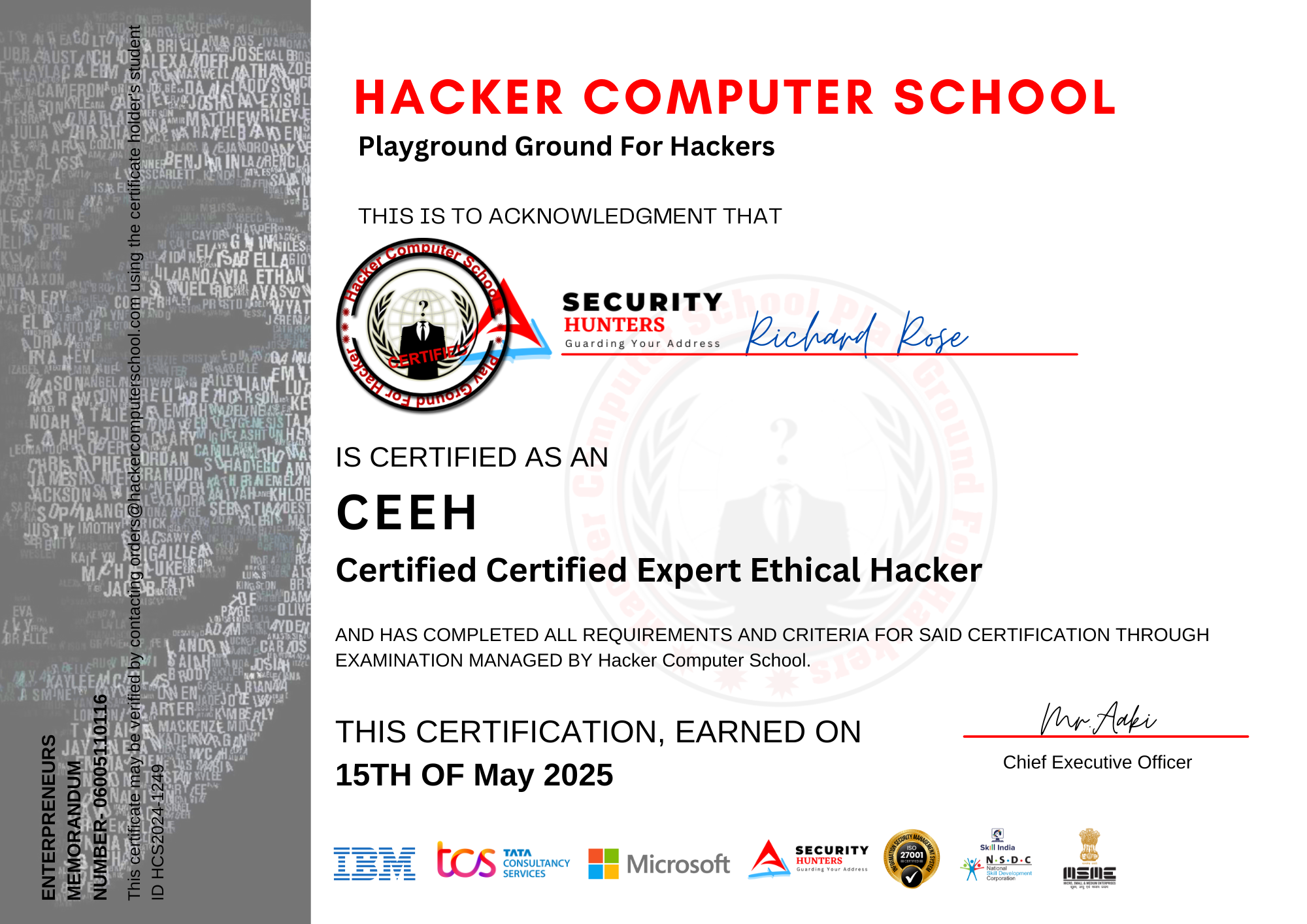 CEEH – Certified Expert Ethical Hacker Certification